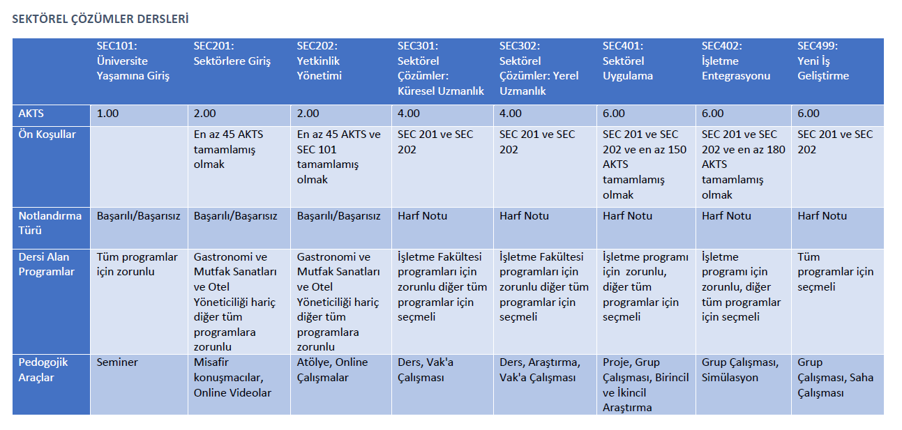 Dersler | Özyeğin Üniversitesi